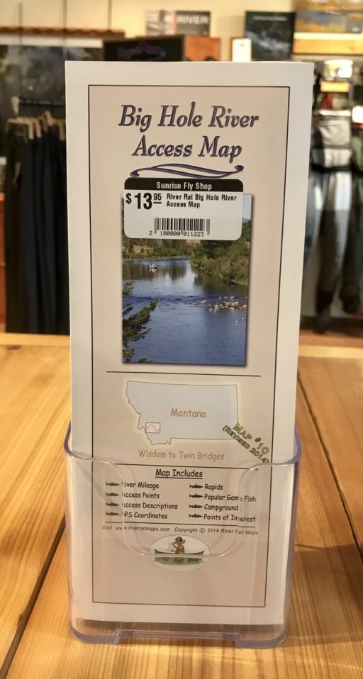 River Rat Maps | Big Hole River Access Map - Sunrise Fly Shop
